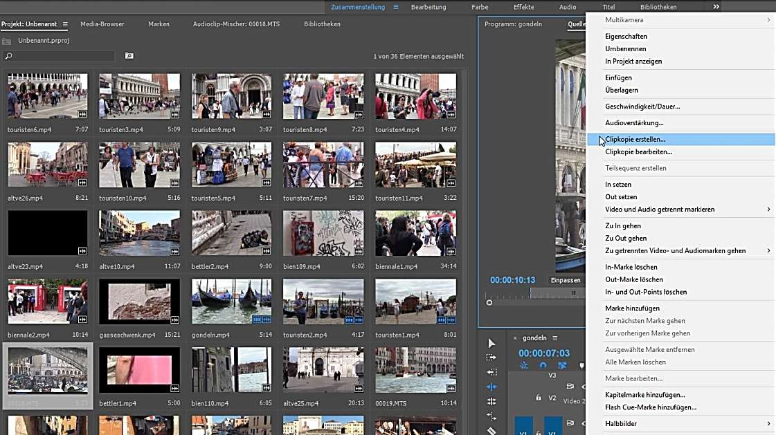 Premiere ProCC Tutorial Teil 2